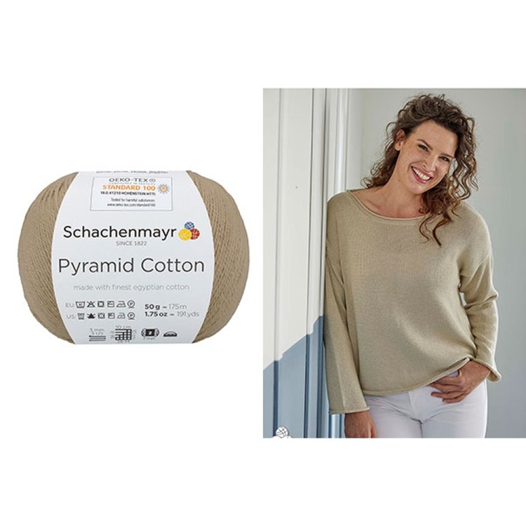 Пряжа для вязания Schachenmayr 9807400 Pyramid Cotton (Пирамид Коттон ...
